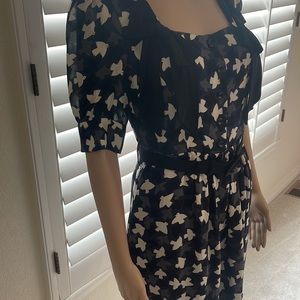 Milly of New York | Dresses | Milly Blue Bird Dress With Bows Belt Seen ...